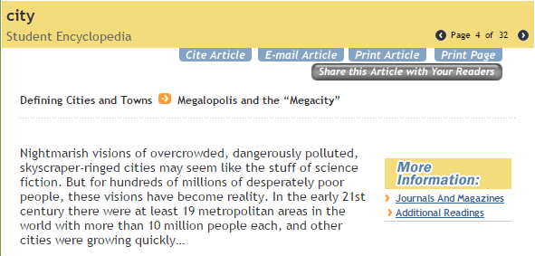 Geography – Megacities | Teacher Librarian Help